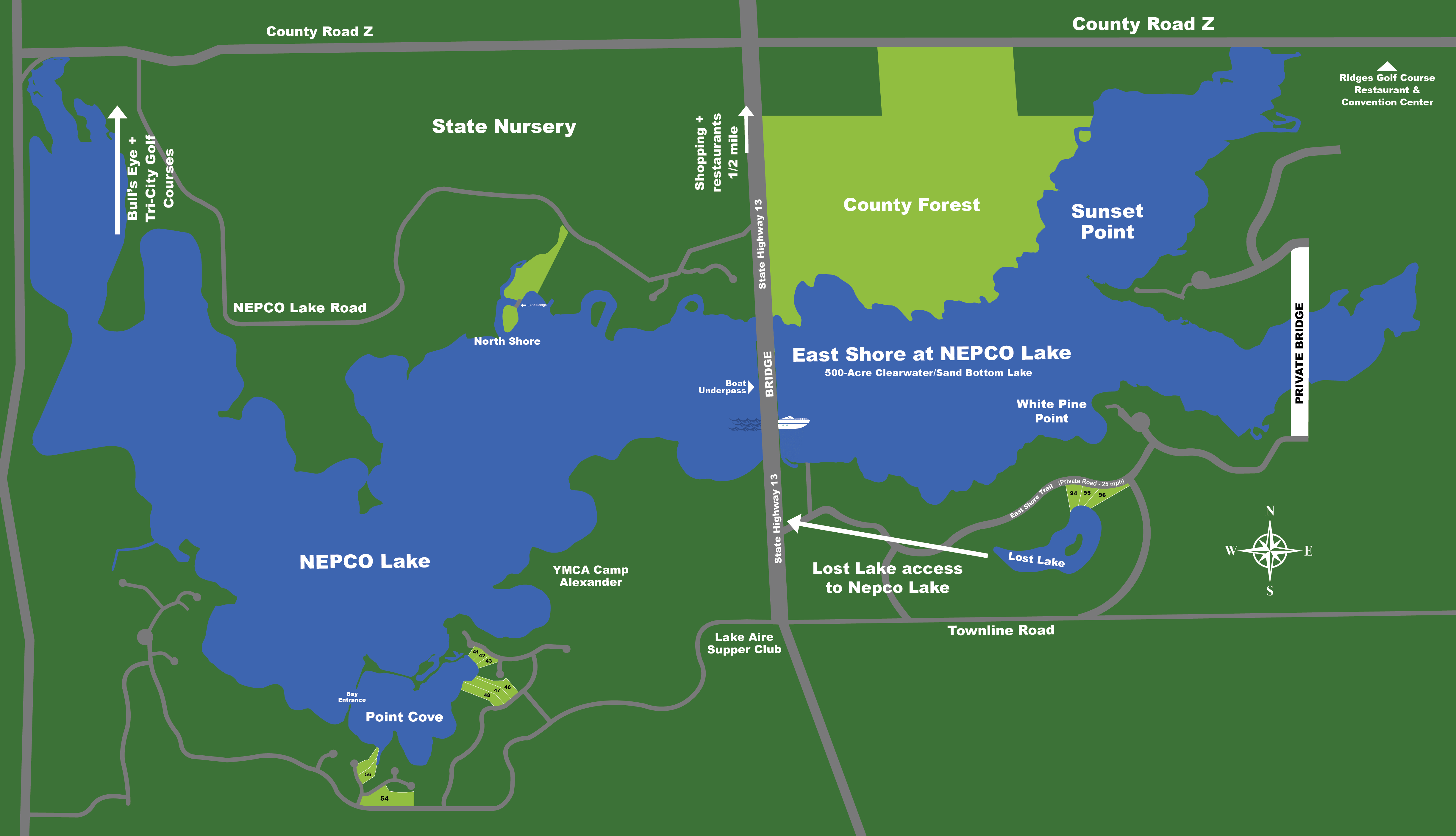 Lakefront Properties - Nepco Lake